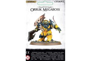 warhammer age of sigmar games workshop 99070209003 ironjawz orruk megaboss tabletop and miniature gaming, black