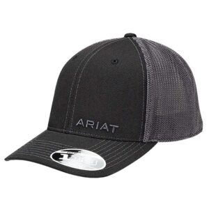 ariat men's solid black corner brand