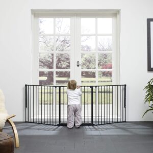 BabyDan Flex Gate Large 35.4-87.8"-Black