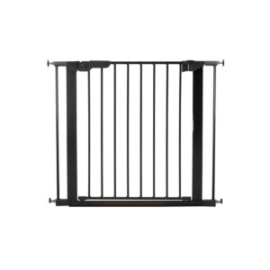 babydan premier true pressure fit 28.9-36.7 inch doorway stairway safety baby gate, black