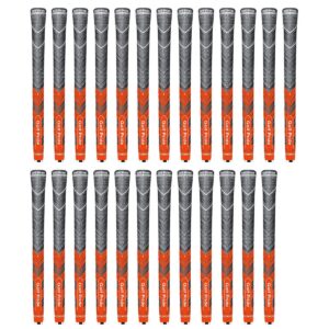 golf pride mcc plus4 sahara golf grips (25 piece), orange, standard