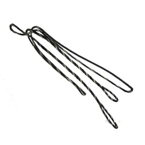 flemish fastflight longbow replacement bowstring (small loops) - bow string - actual string length - by traditional gear archery products (multiple sizes) (62" actual length)