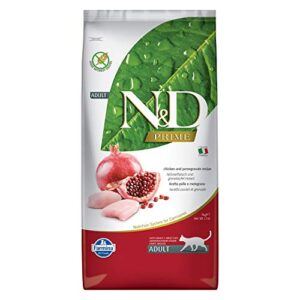 farmina natural & delicious grain free chicken and pomegranate adult cat, 11 lb bag