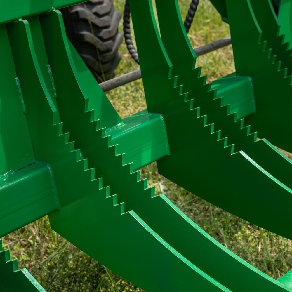 Titan Attachments 60" HD Root Grapple Rake Attachment Fits John Deere Hook and Pin Connection, Recommended for Series 2, 3, and 4 Tractors, Twin 3,000 PSI Cylinders, Carry Rocks, Logs, Brush, Debris