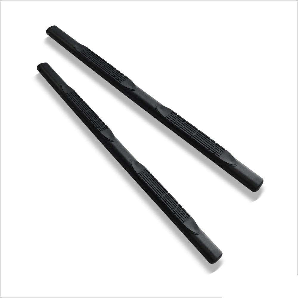 VXMOTOR for 1997-2004 F150 F250 Super/EXT CAB 4" Matte Black - Oval - Matte Black - Side Step NERF BAR Running Board