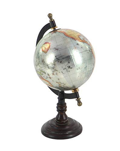 Deco 79 Mango Wood Globe, 6" x 5" x 10", Brown