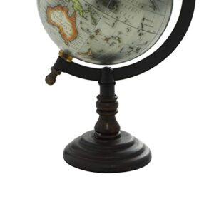 Deco 79 Mango Wood Globe, 6" x 5" x 10", Brown