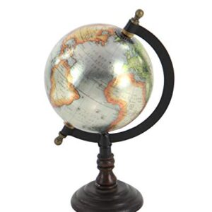 Deco 79 Mango Wood Globe, 6" x 5" x 10", Brown