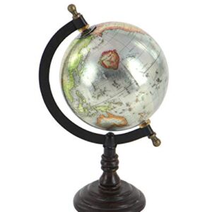 Deco 79 Mango Wood Globe, 6" x 5" x 10", Brown