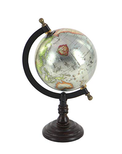 Deco 79 Mango Wood Globe, 6" x 5" x 10", Brown