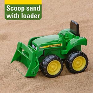 John Deere Sandbox Toys - Includes Dump Truck Toy and Tractor Toy with Loader, Kids Outdoor Toys - Easter Gifts for Kids, Frustration Free Packaging ,Green, Ages 18 Months and Up, 2 Count ( Pack of 1)