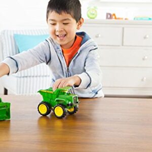 John Deere Sandbox Toys - Includes Dump Truck Toy and Tractor Toy with Loader, Kids Outdoor Toys - Easter Gifts for Kids, Frustration Free Packaging ,Green, Ages 18 Months and Up, 2 Count ( Pack of 1)