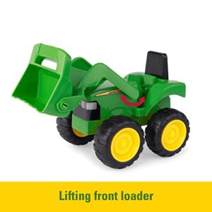 John Deere Sandbox Toys - Includes Dump Truck Toy and Tractor Toy with Loader, Kids Outdoor Toys - Easter Gifts for Kids, Frustration Free Packaging ,Green, Ages 18 Months and Up, 2 Count ( Pack of 1)