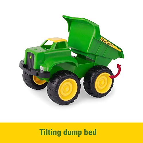 John Deere Sandbox Toys - Includes Dump Truck Toy and Tractor Toy with Loader, Kids Outdoor Toys - Easter Gifts for Kids, Frustration Free Packaging ,Green, Ages 18 Months and Up, 2 Count ( Pack of 1)