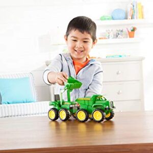 John Deere Sandbox Toys - Includes Dump Truck Toy and Tractor Toy with Loader, Kids Outdoor Toys - Easter Gifts for Kids, Frustration Free Packaging ,Green, Ages 18 Months and Up, 2 Count ( Pack of 1)