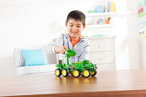 John Deere Sandbox Toys - Includes Dump Truck Toy and Tractor Toy with Loader, Kids Outdoor Toys - Easter Gifts for Kids, Frustration Free Packaging ,Green, Ages 18 Months and Up, 2 Count ( Pack of 1)