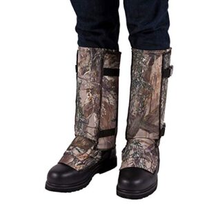 crackshot men's snake bite proof guardz gaiters, mossy oak break up country, medium