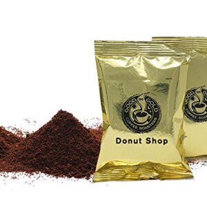 Donut Shop Coffee Pouches, Good As Gold Coffee (40/2.0oz Pre measured coffee packets), Premium 100% Arabica Medium Roast Blend