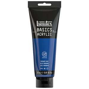 liquitex basics acrylic paint, 250ml (8.5-oz) tube, primary blue