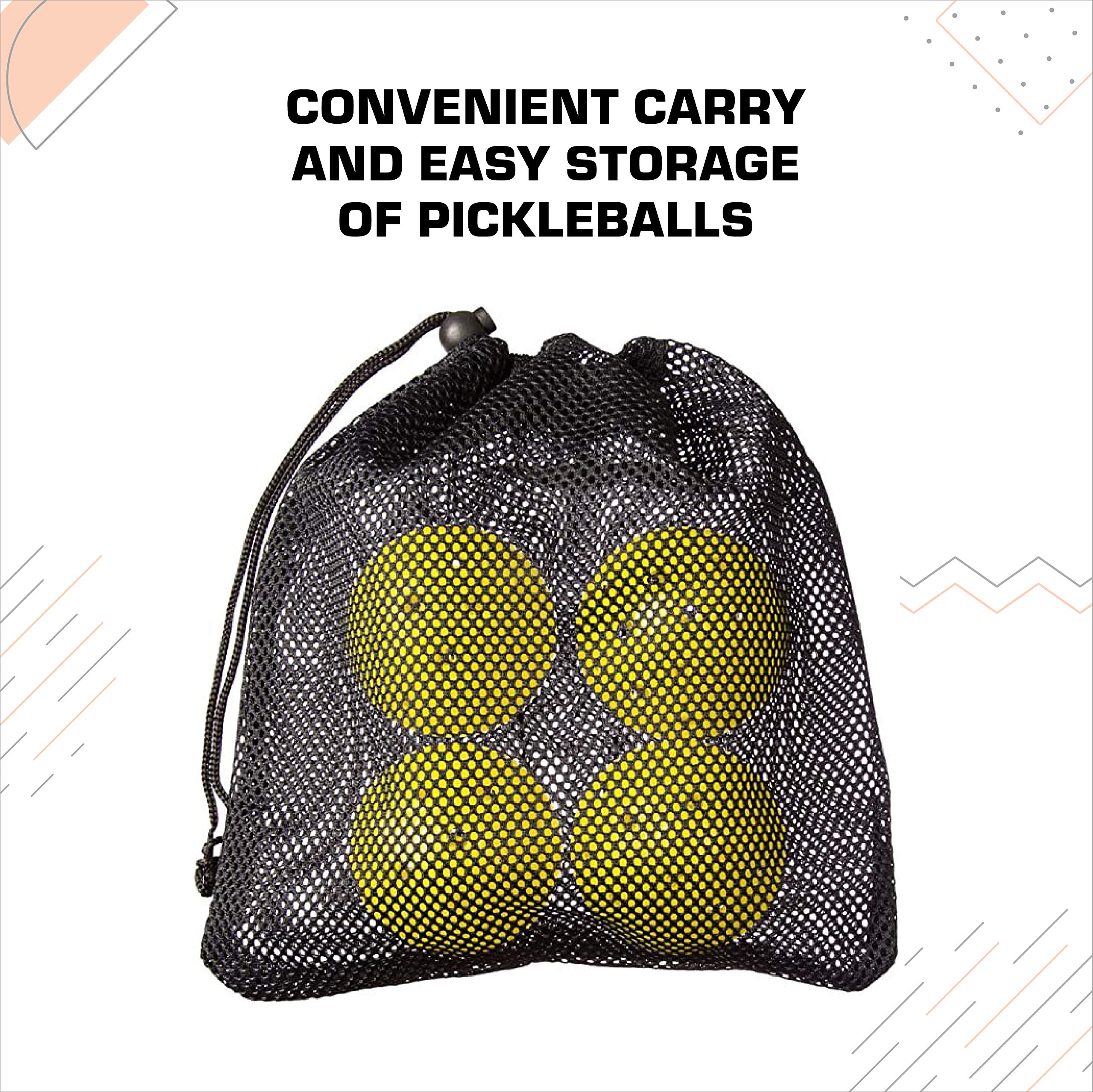 Amazin' Aces Pickleball Wood Paddle Set of 2- Pickleball Paddle Set includes Wood Pickleball Paddles, 4 Pickleballs, 1 Mesh Carry Bag, and 1 Quality Box (2 Pack)