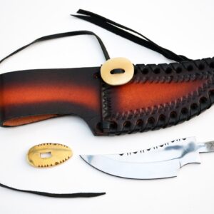 Whole Earth Supply 4.25inch Blade Blank Knife Making Knives Custom Kit with Sheath Hunting Skinning Set