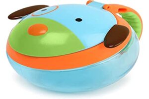 skip hop plastic baby snack container, zoo snack cup, dog