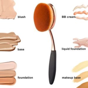 Yoseng Oval Foundation Brush Large Toothbrush makeup brushes Fast Flawless Application Liquid Cream Powder Foundation