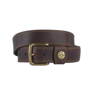 browning mens belt, leather slug (brown), 40 us