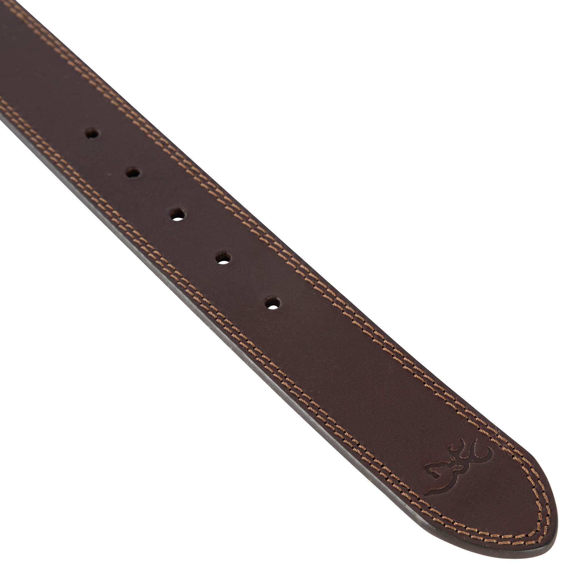 Browning Mens Belt, Leather Slug (Brown), 40 US