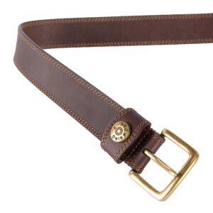 Browning Mens Belt, Leather Slug (Brown), 40 US