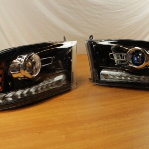 Mopar Pair Of Dodge Ram 1500 2500 3500 Black Projector Headlights OEM