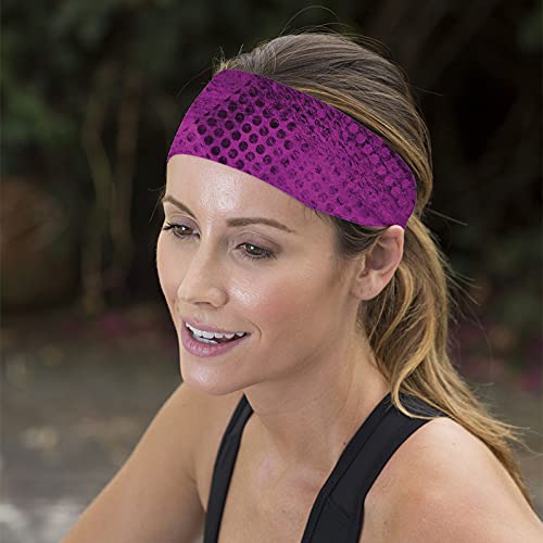 Bondi Band Pink Treads Moisture Wicking 4" Headband