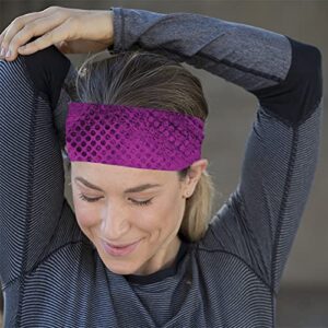 Bondi Band Pink Treads Moisture Wicking 4" Headband