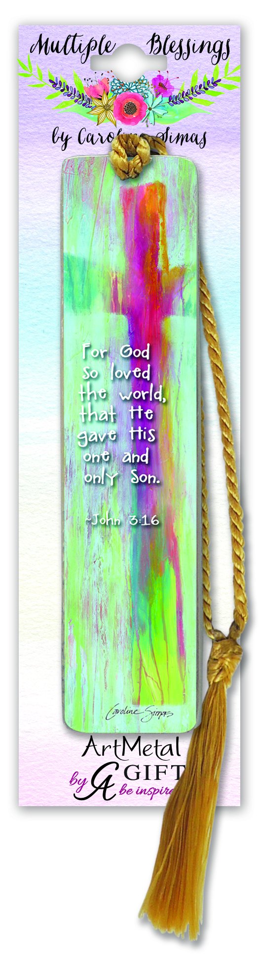 Cathedral Art John 3:16 (Abbey & CA Gift) Art Metal Bookmark