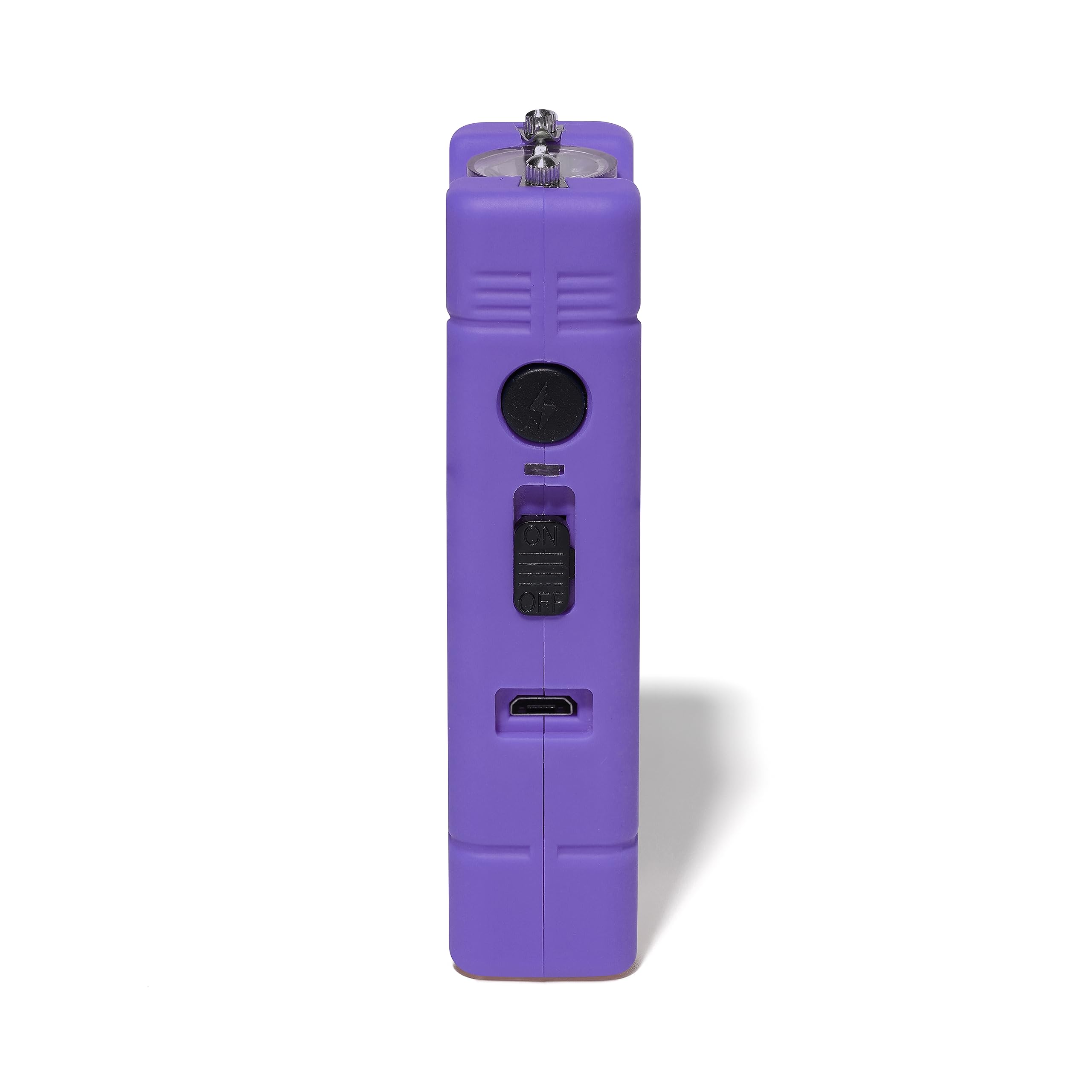 VIPERTEK VTS-881 Micro Stun Gun for Self Defense Rechargeable with LED Flashlight, Purple