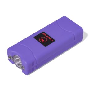 VIPERTEK VTS-881 Micro Stun Gun for Self Defense Rechargeable with LED Flashlight, Purple