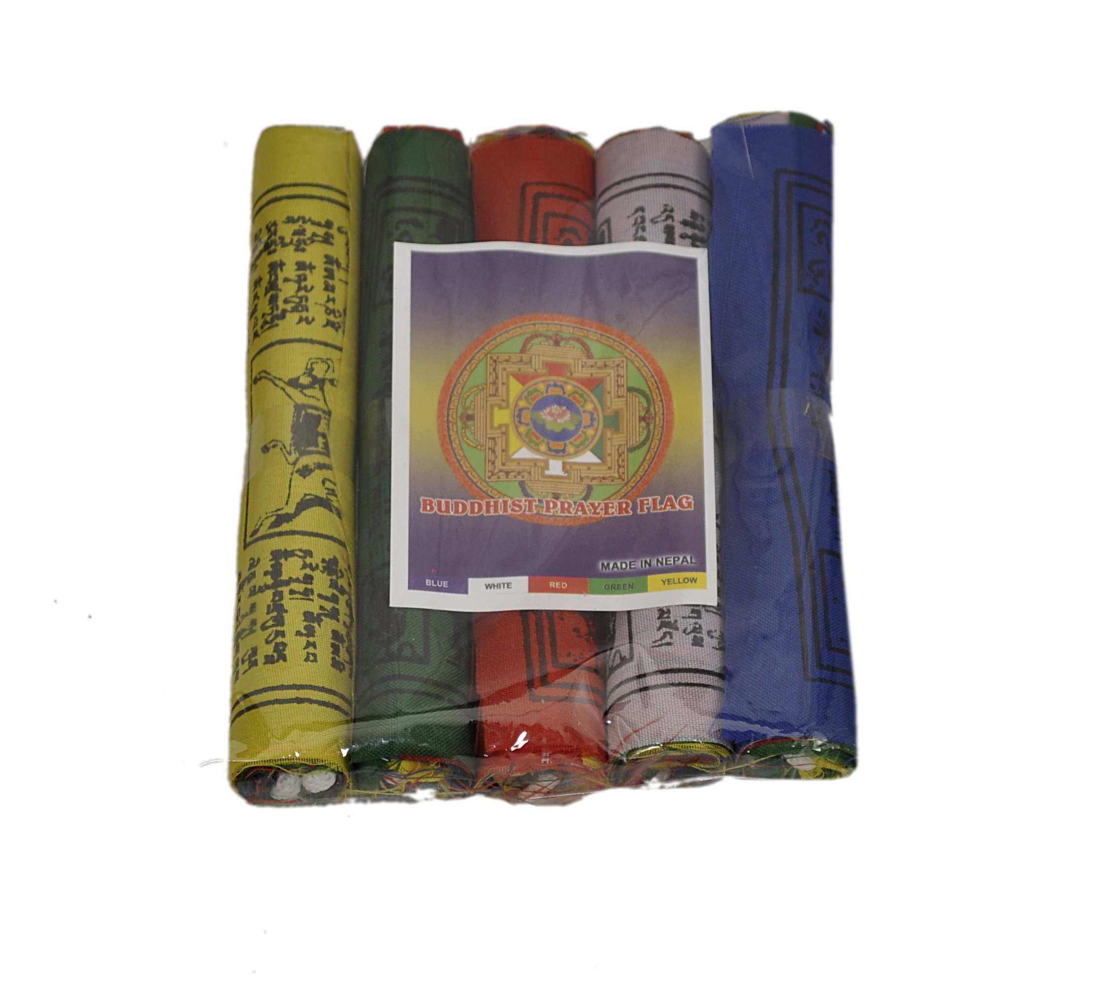 Dharma Store - Tibetan Buddhist Prayer Flags - Made by Tibetan Refugees - Pack of 50