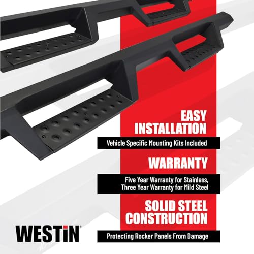 Westin 56-13565 HDX Drop Nerf Step Bars, Textured Black