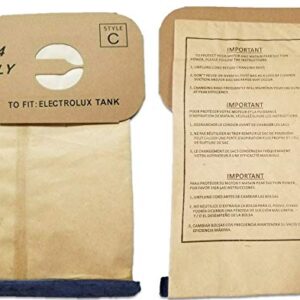 25 ELECTROLUX CANISTER C VACUUM SWEEPER BAGS