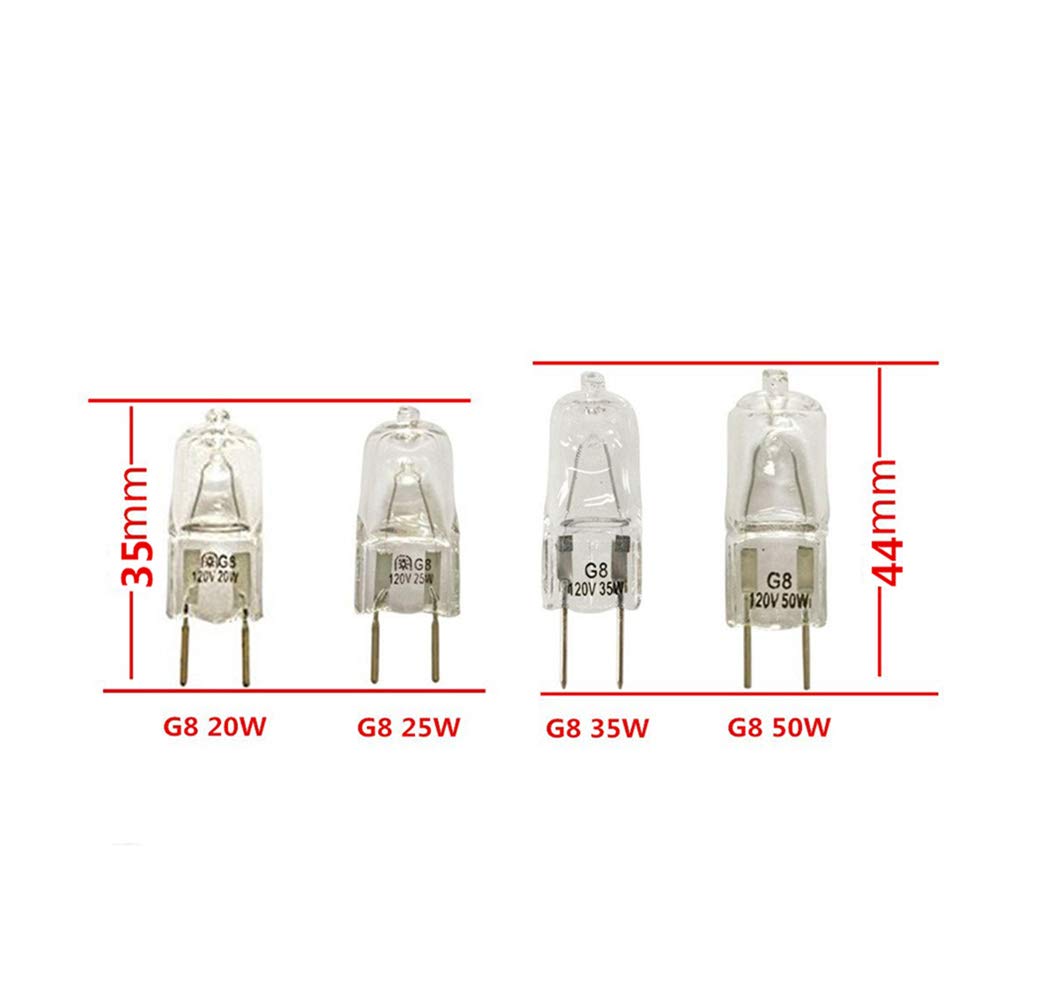 Vstar G8 120V 35W Halogen Light Bulbs(10 Pcs)