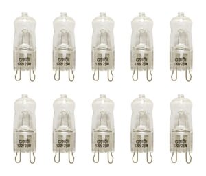 vstar g9 50w halogen bulb 120-volt base g9 halogen bulb,10 pack