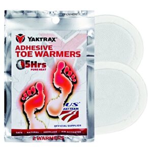 yaktrax 5-hour adhesive toe warmer, 10 pair