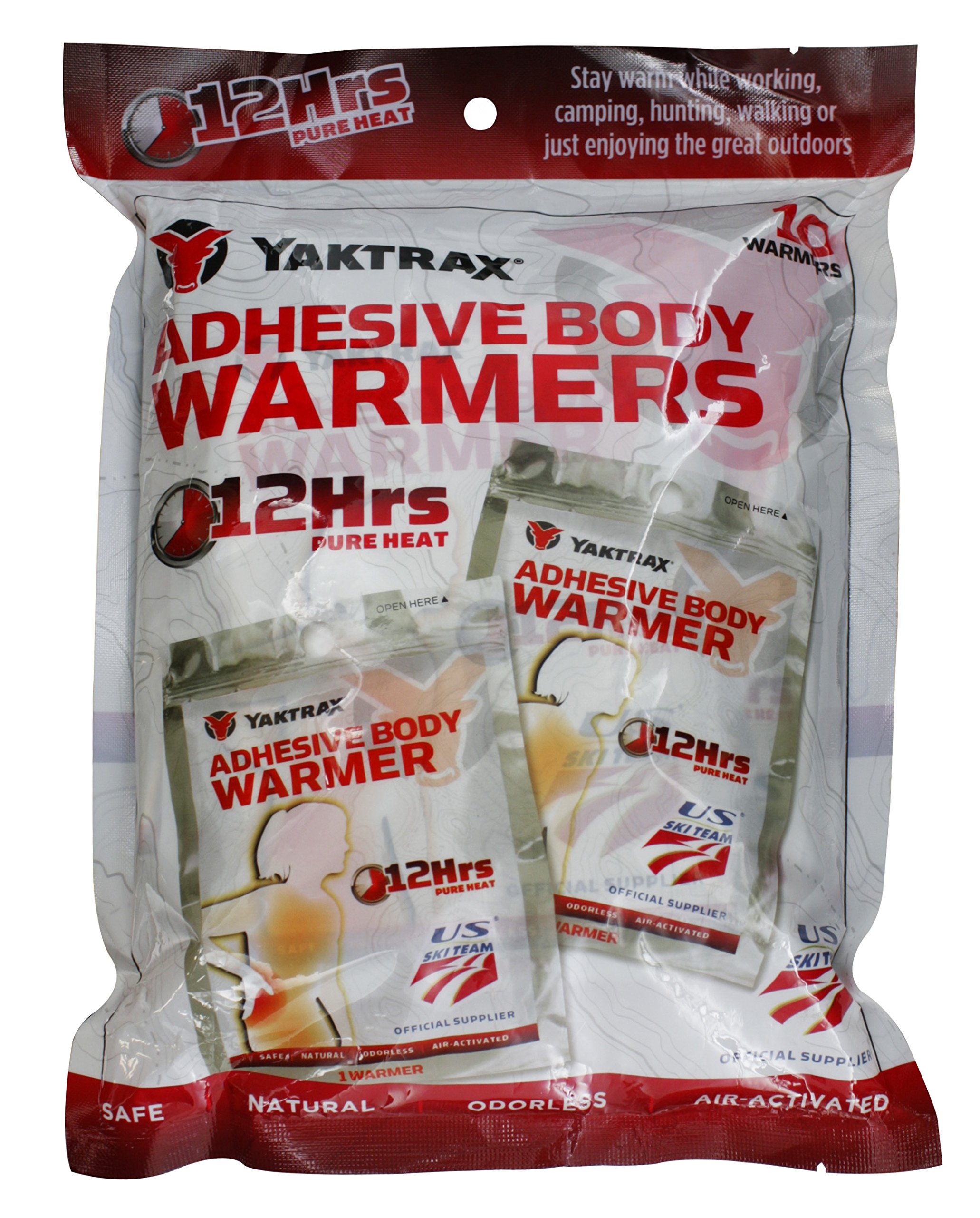 Yaktrax 12-Hour Adhesive Body Warmer, 10 Count