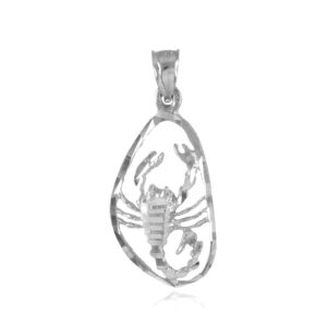 925 sterling silver stunning scorpio zodiac charm scorpion pendant