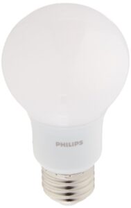 philips 461160 40w equivalent daylight non-dimmable a19 led light bulb (4-pack)