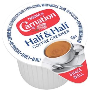 Nestle Carnation Coffee Creamer Half and Half, No Refrigeration, Made with Real Dairy, 360 Count (Pack of 1)