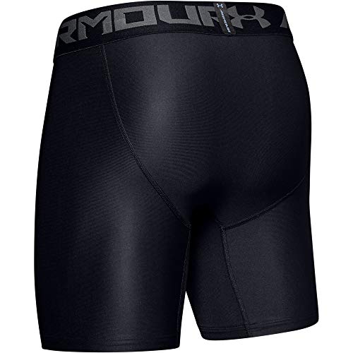 Under Armour Men's HeatGear Armour Mid Compression Shorts MD Black