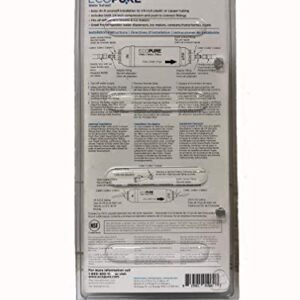 EcoPure EPINL30 5 Year in-Line Refrigerator Filter-Universal Includes Both 1/4" Compression and Push to Connect Fittings , White