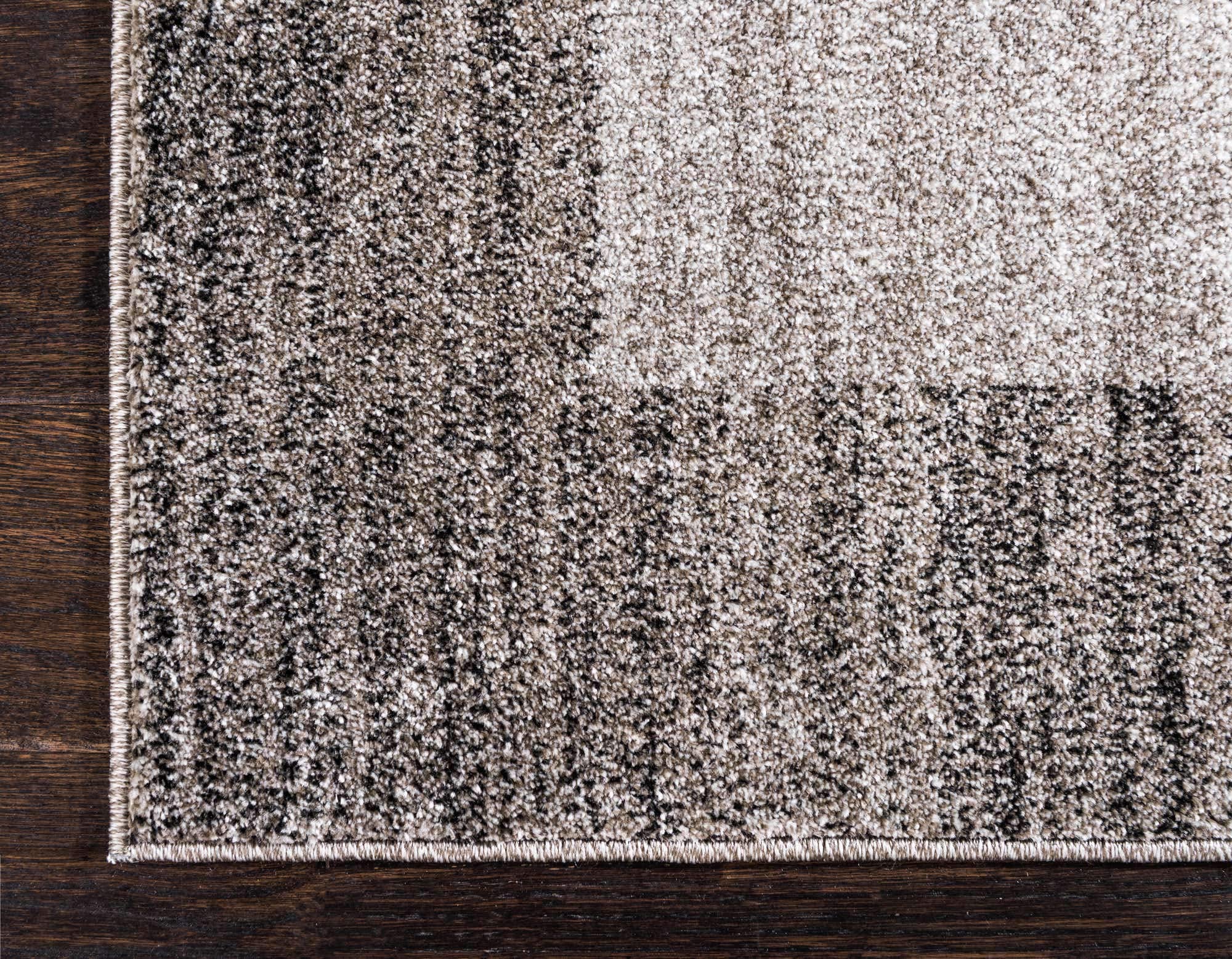 Unique Loom Del Mar Collection Area Rug - Abigail (5' 3" x 8' Rectangle, Light Gray/ Black)