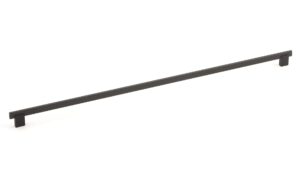 richelieu hardware bp905640900 madison collection 25 1/4-inch (640 mm) center-to-center matte black modern rectangular cabinet and drawer bar pull handle for kitchen, bathroom, and furniture